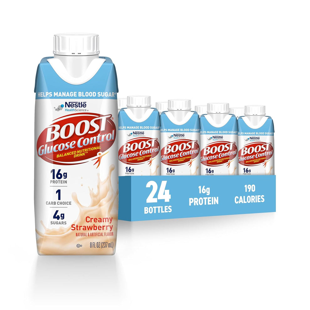 BOOST Glucose Control Ready to Drink Nutritional Drinks, Creamy Strawb ...